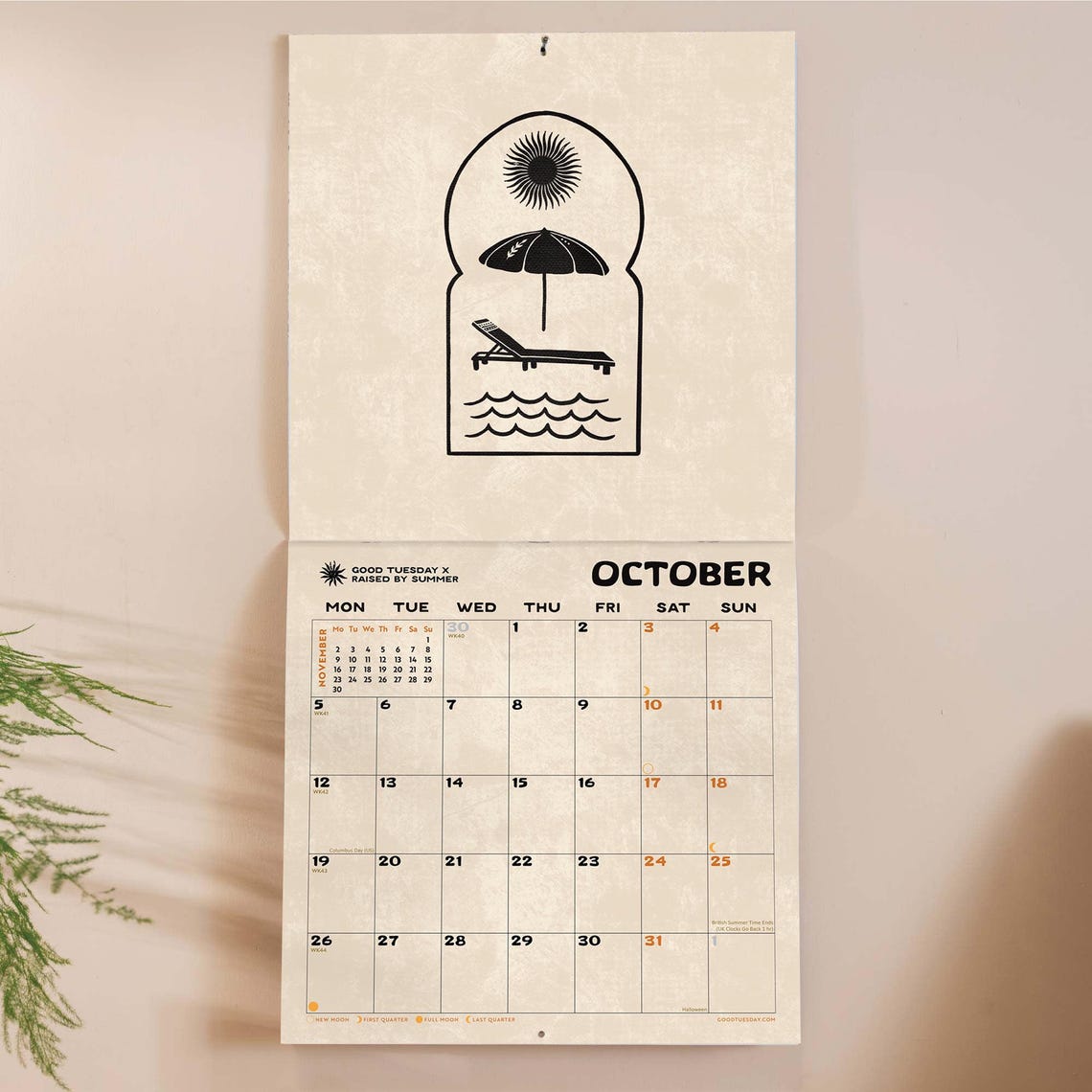 2026 Surf Art Calendar | Raised by Summer | Coastal Wall Planner ...