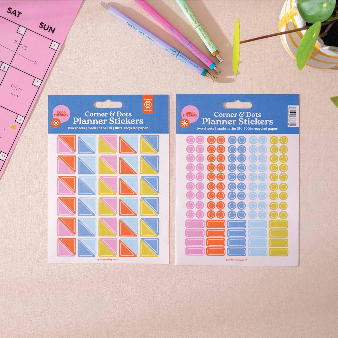 Corner and Dot Planner Stickers | Journal Stickers | Everyday Stickers ...