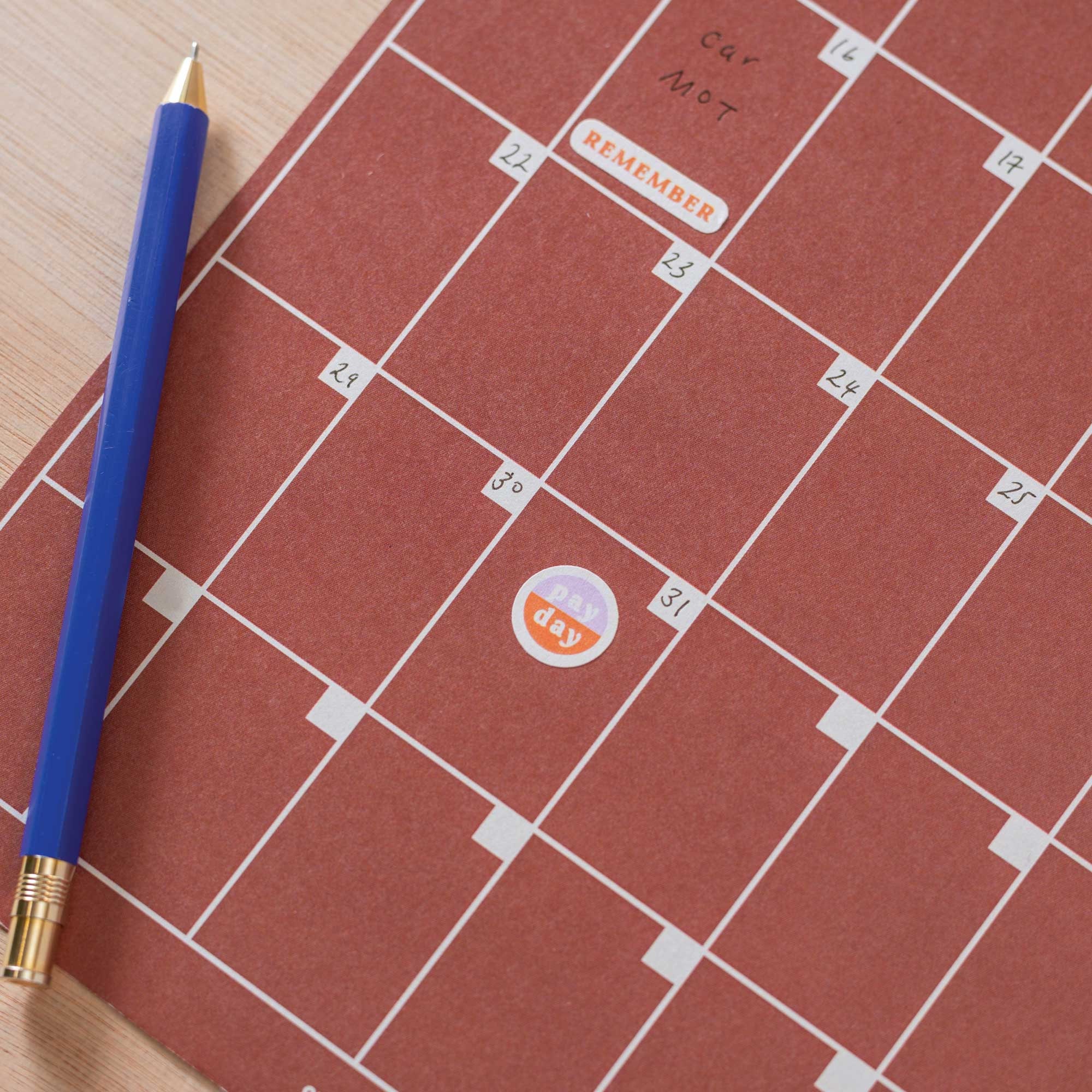 Compact Monthly Wall Planner A4 Wall Planner Individual Pages | Undated ...