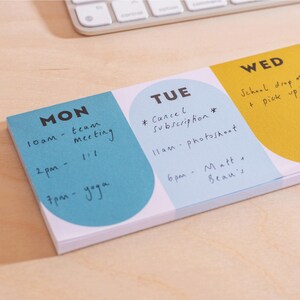 Weekly Keyboard Planner Pad Desk Planner | Weekly Notepad | to Do List ...