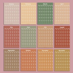 Large Monthly Wall Planner A3 Wall Planner Individual Pages - Etsy