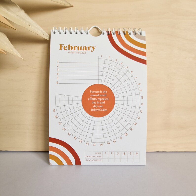 Daily Habit Tracker Monthly Calendar Track your goals | Etsy