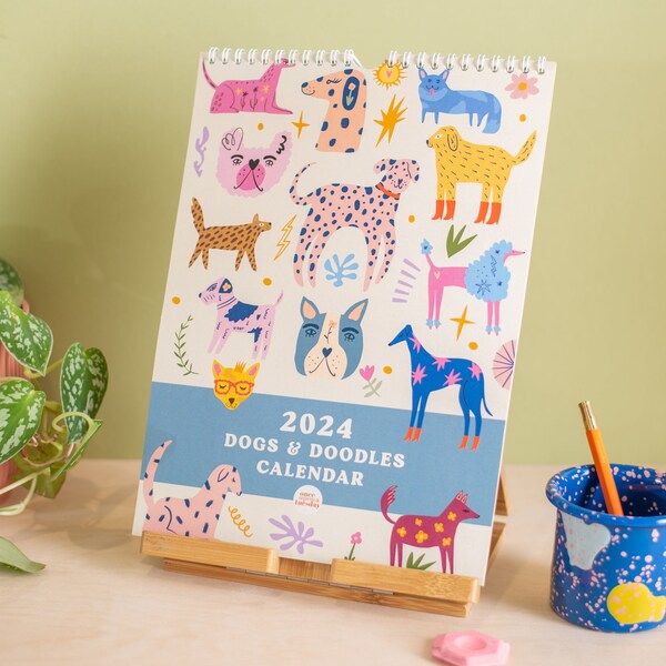 Calendar 2024 doodle - Etsy Nederland