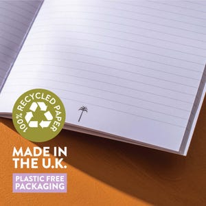 A5 Lined Notebook | Playful Patterns Design | Stylish & Compact | Ruled ...