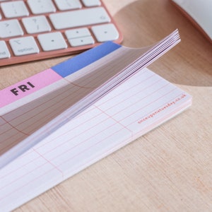 Weekly Keyboard Planner Pad Desk Planner | Weekly Notepad | Todo List ...