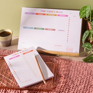 Weekly & Daily Planner Pad Set You Got This | Colourful | Desk Planner ...