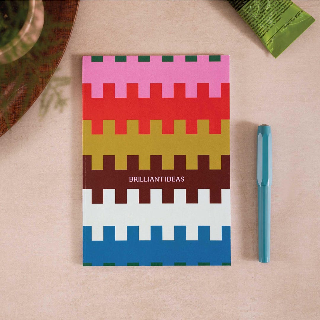 A5 Lined Notebook | Brilliant Ideas | Stylish & Compact Notes | Ruled ...