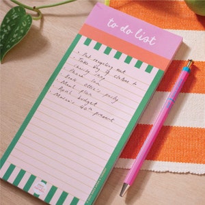 Slim To-do List & Notepad Tropical Cabana Deskpad | Tear off Notepad ...