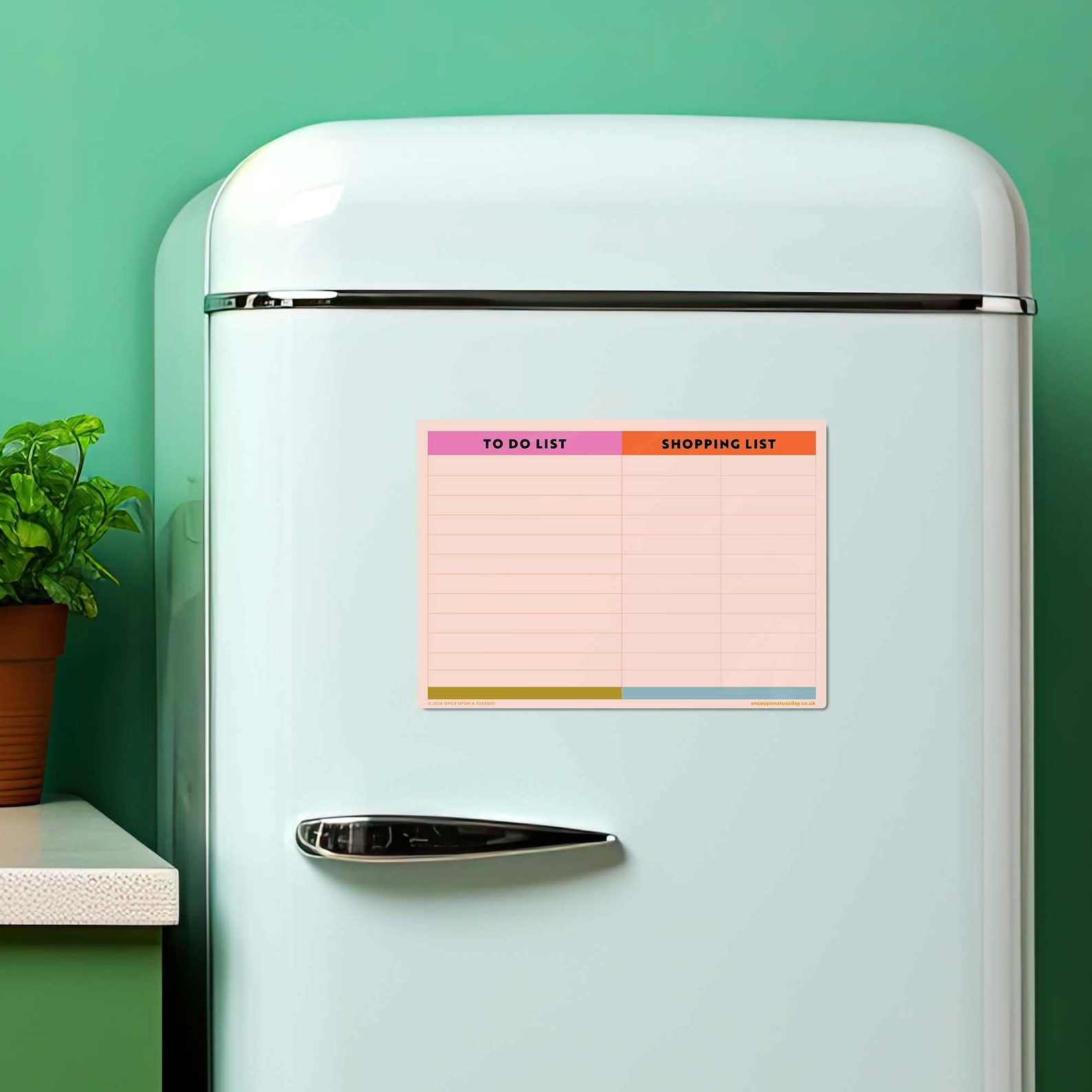 Magnetic Weekly Shopping List & to Do List Fridge Magnet Planner | Dry ...