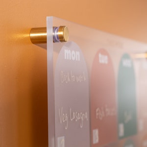 A4 Wipeable Weekly Planner Recycled Acrylic Wall Mounted Wall Planner ...