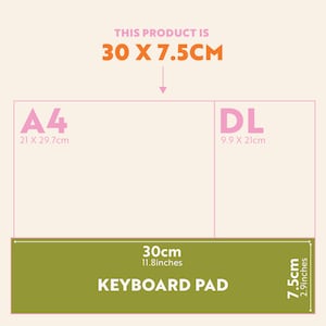 Weekly Keyboard Planner Pad Desk Planner | Weekly Notepad | Todo List ...