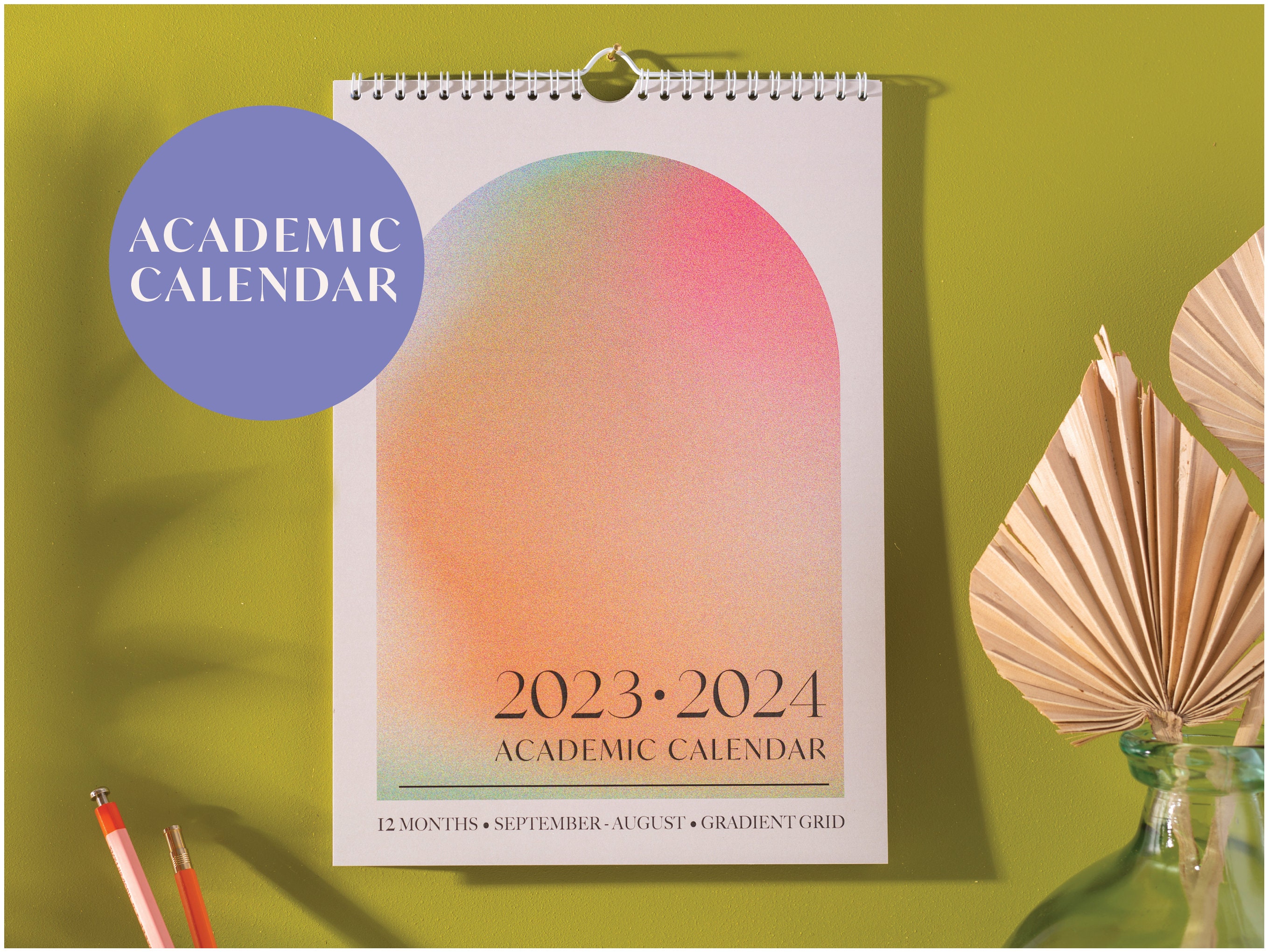 2023 2024 Academic Year Calendar Gradient Grid A4 Academic Etsy UK 2023 2024 Academic Year Calendar Gradient Grid A4 Academic Etsy UK