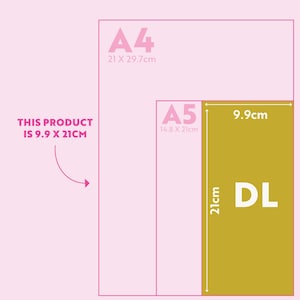 Slim To-do List & Notepad Pink and Red Bold Deskpad | Tear off Notepad ...