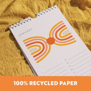 Abstract Rainbow Perpetual Calendar Birthday Calendar Wall Calendar ...