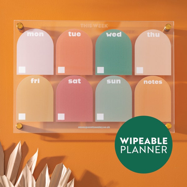 Acrylic Planner on Stand - Etsy