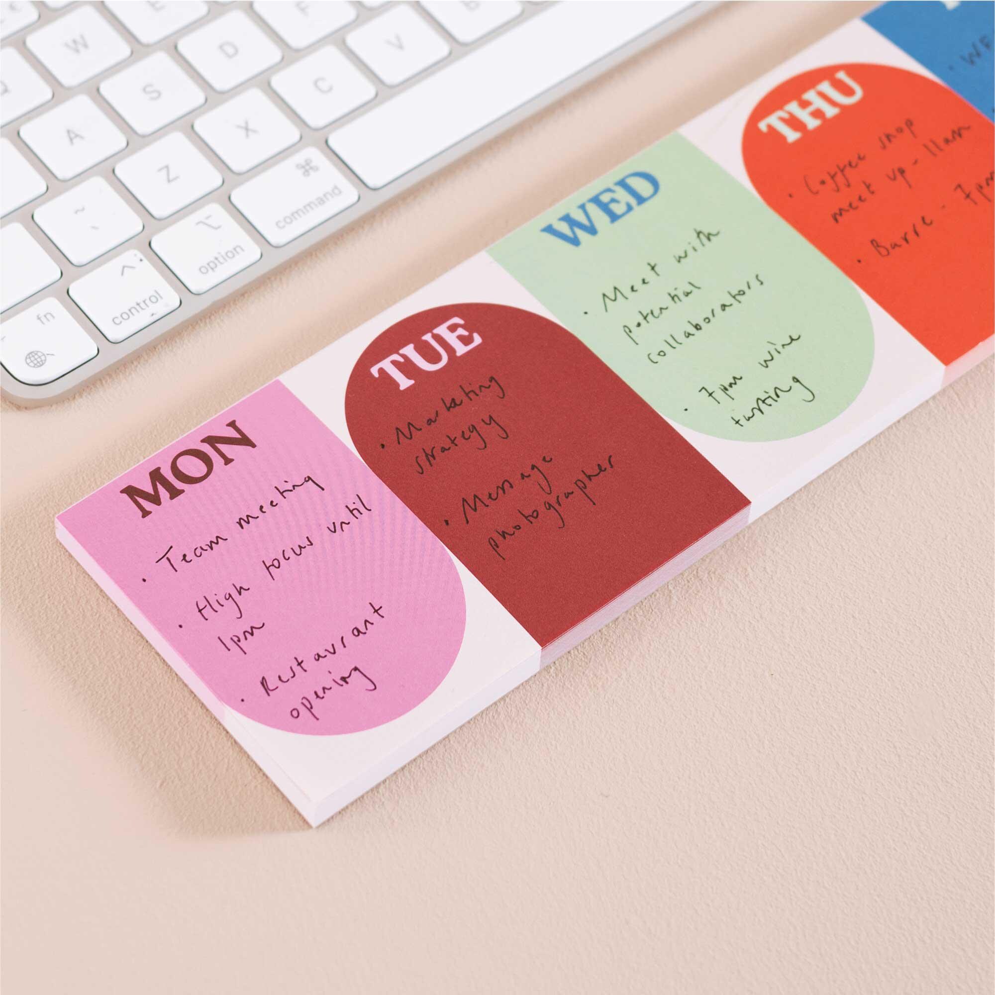 Weekly Keyboard Planner Pad Desk Planner | Weekly Notepad | to Do List ...