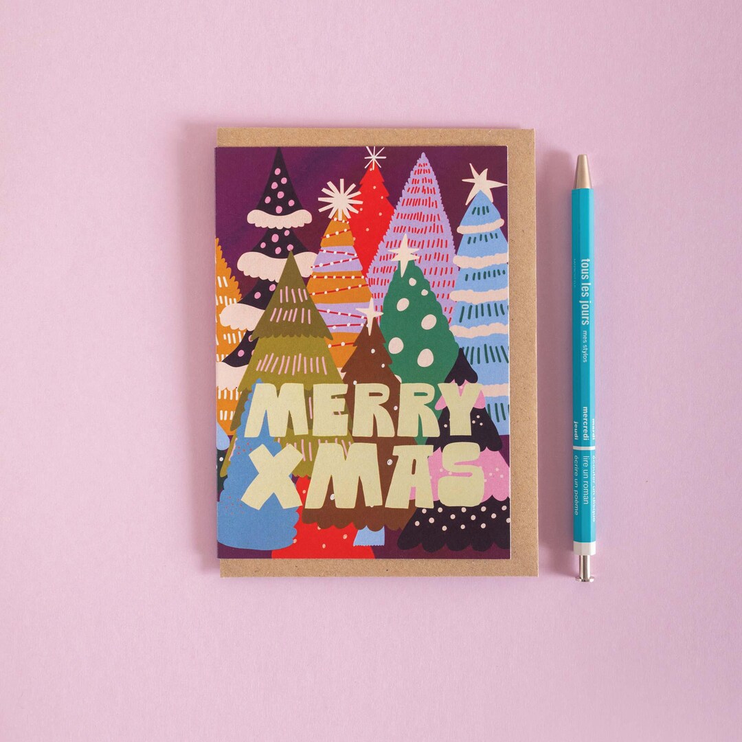 Christmas Card Tree-mendous | Art Celebration Card | Christmas Tree ...