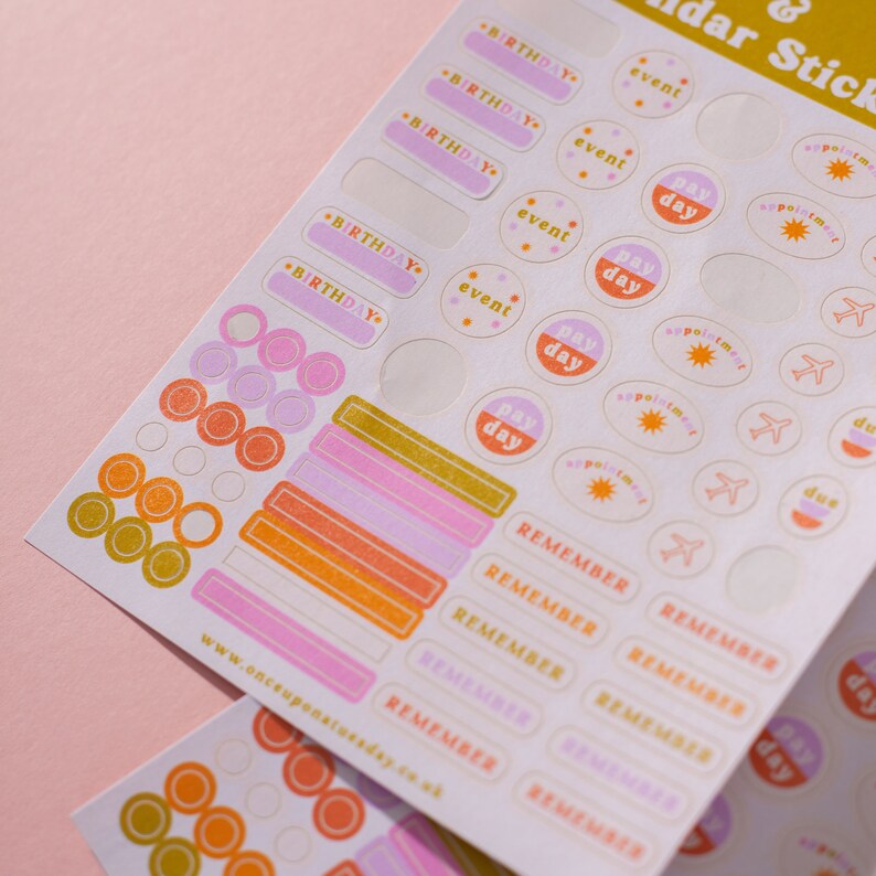 Planner & Calendar Stickers Journal Stickers Everyday - Etsy