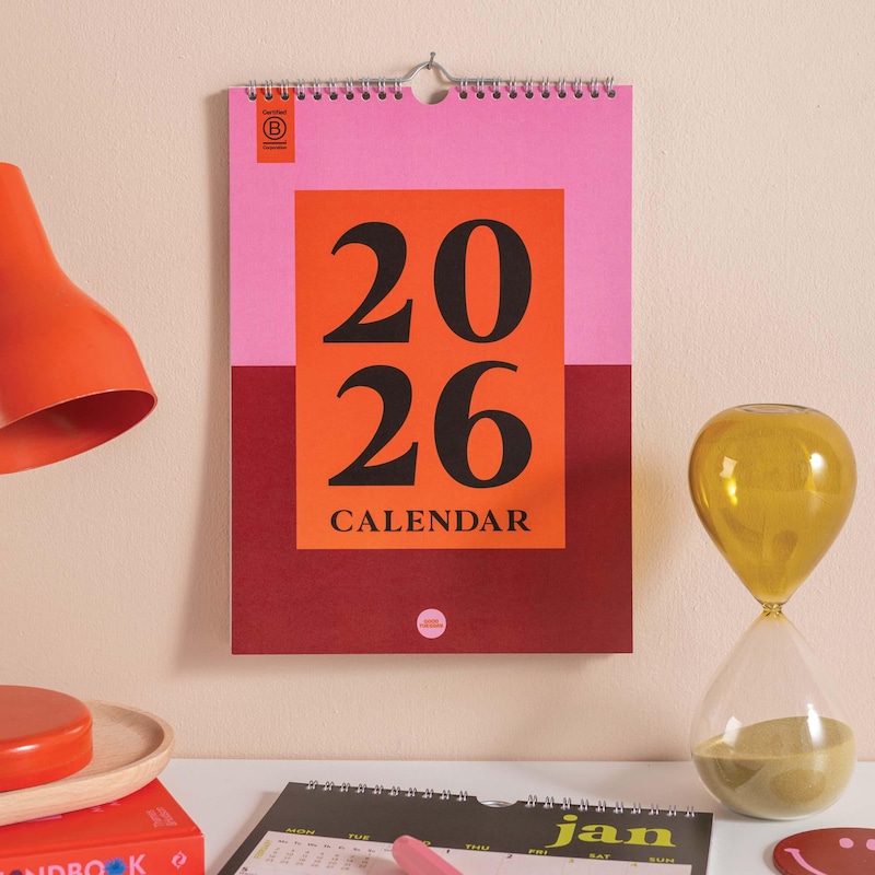 Red Flip Calendar - Etsy