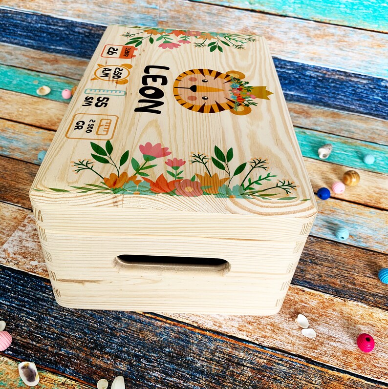 Wooden Box for Children With Textpersonalized Keepsake - Etsy
