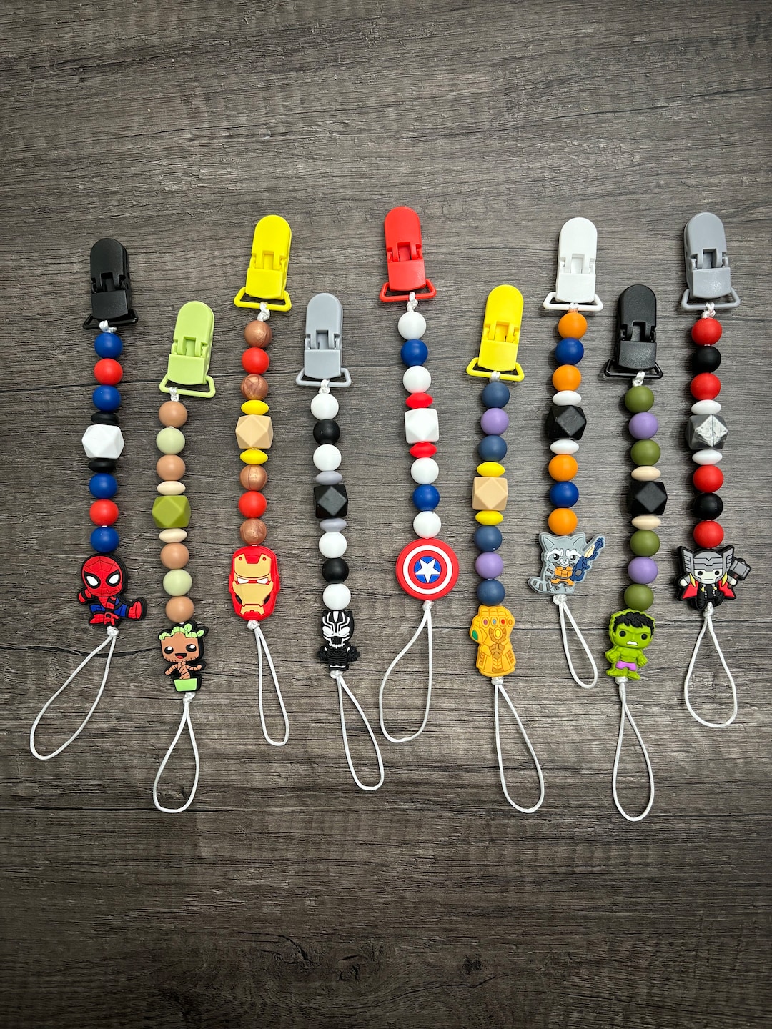 Marvel Pacifier Clips - Etsy