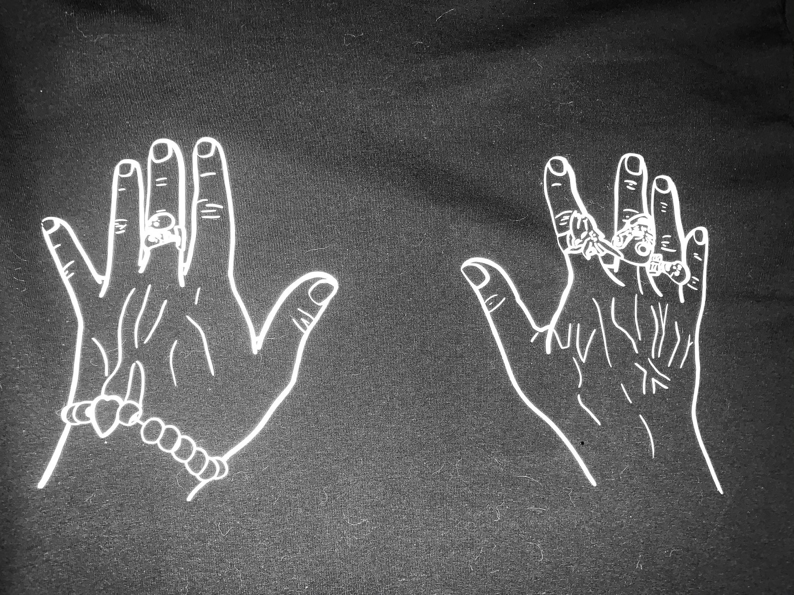 Corpse Husband hand shirt | Etsy