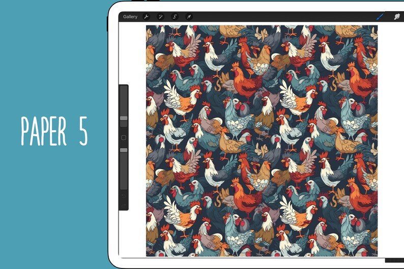 Digital Paper Printable Clipart Chickens Scrapbooking Digital Paper ...