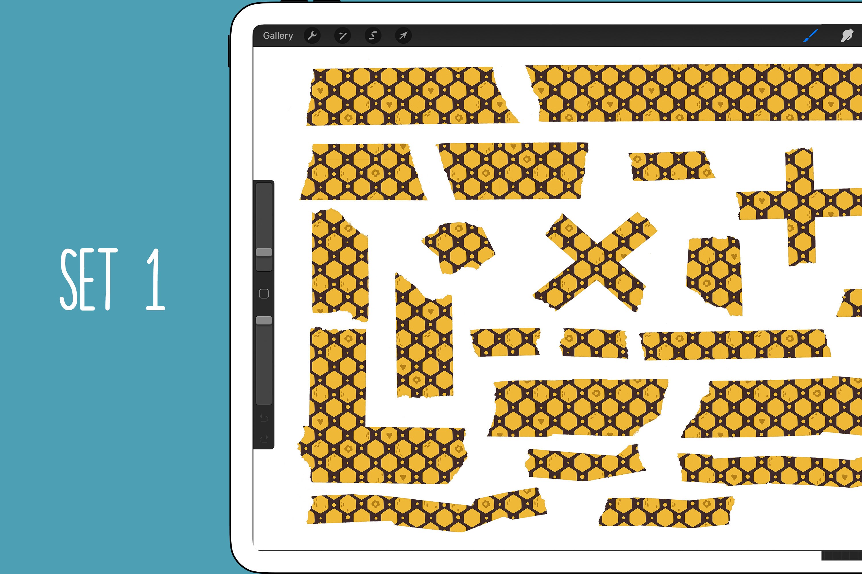 Digital Washi Tape Clipart Bee Bees Sticker Set Digital Planner ...