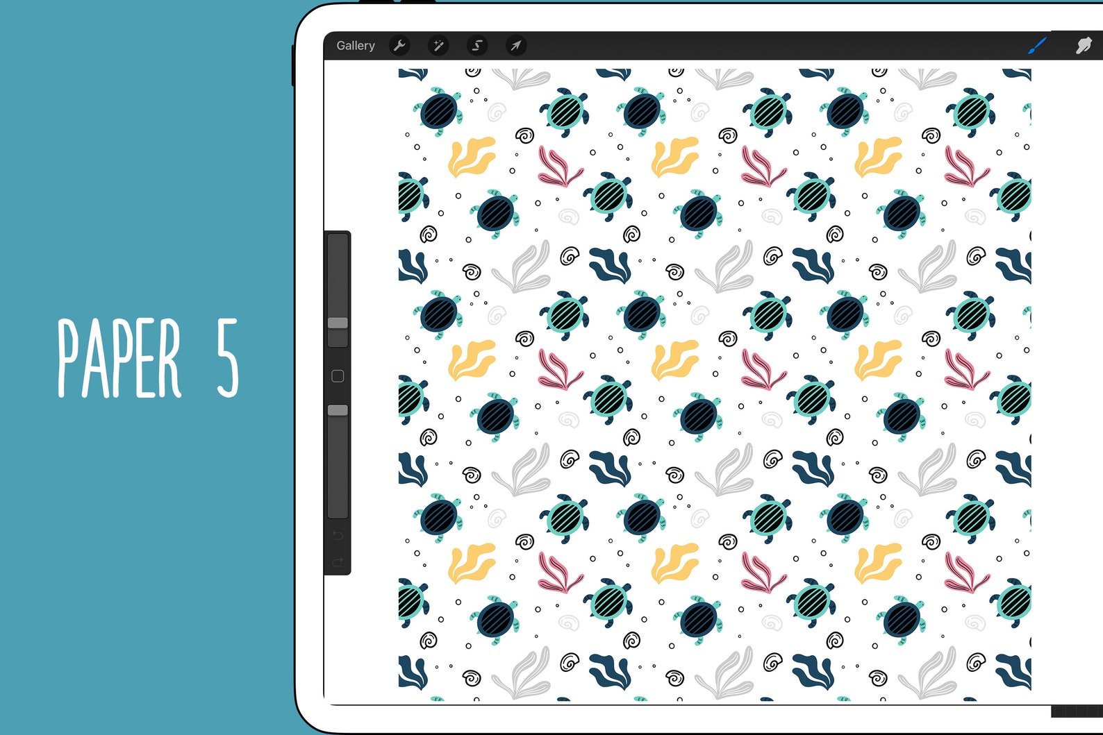 Digital Paper Printable Clipart Cute Turtle Scrapbooking Digital Paper ...