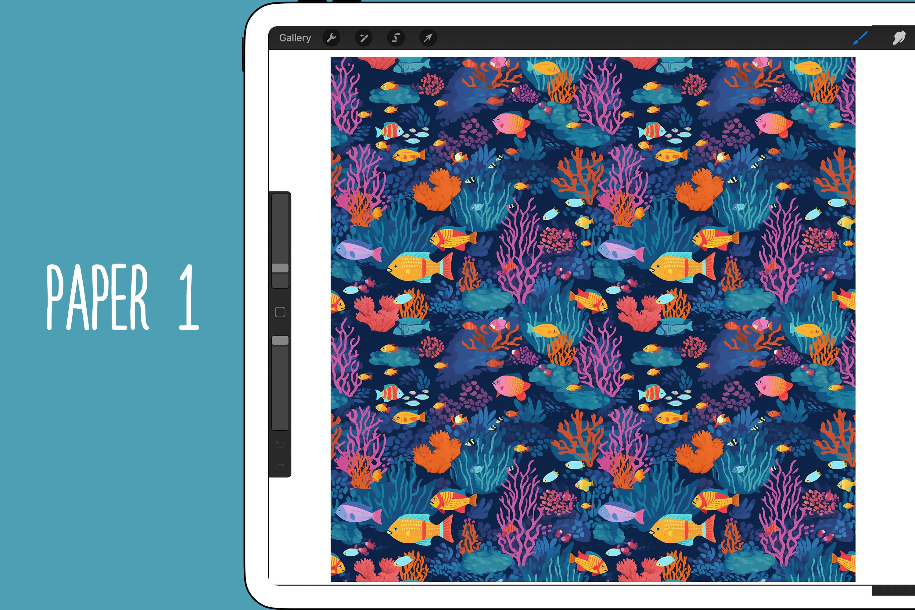 Digital Paper Printable Clipart Coral Reef Scrapbooking Digital Paper ...