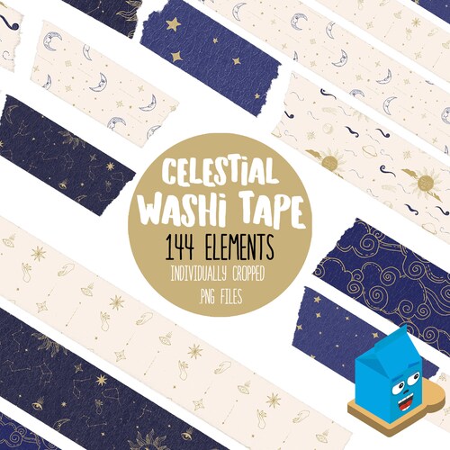 Digital Washi Tape Clipart Summer Daisy Sticker Set Digital - Etsy
