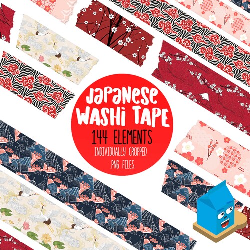 Digital Washi Tape Clipart Summer Daisy Sticker Set Digital - Etsy