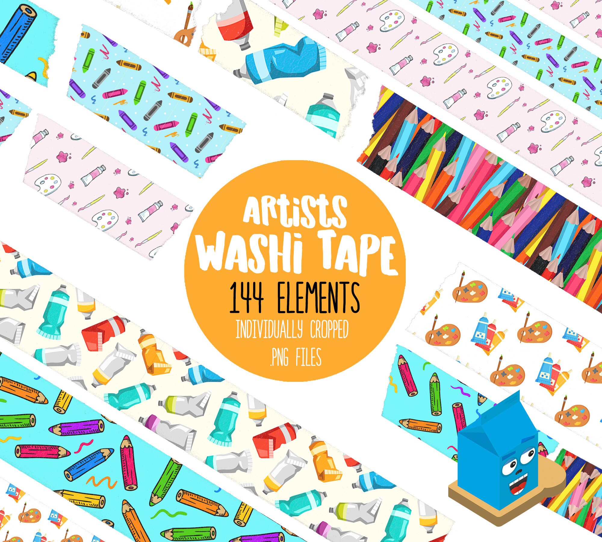 Paper, Party & Kids Packaging, Mailing & Displays Digital Washi Tape ...