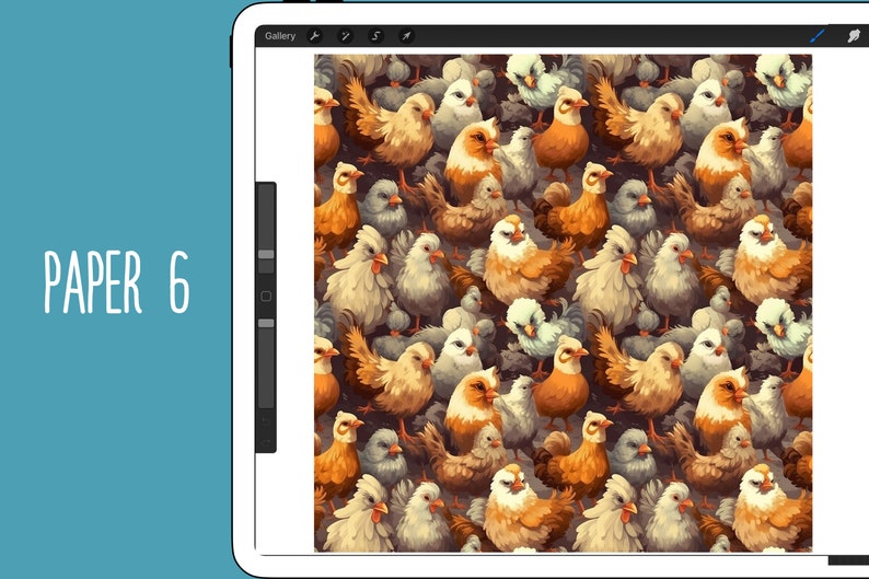 Digital Paper Printable Clipart Chickens Scrapbooking Digital Paper ...