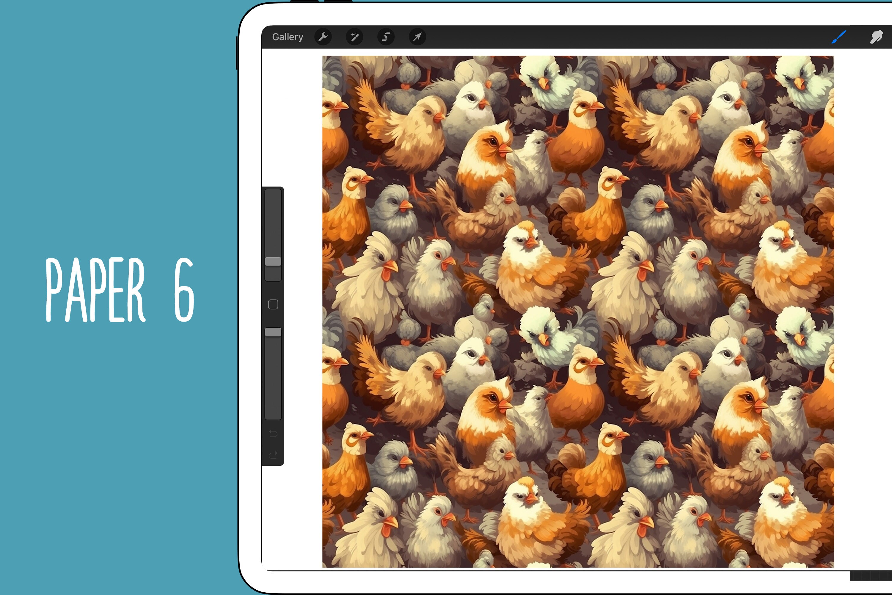 Digital Paper Printable Clipart Chickens Scrapbooking Digital Paper ...