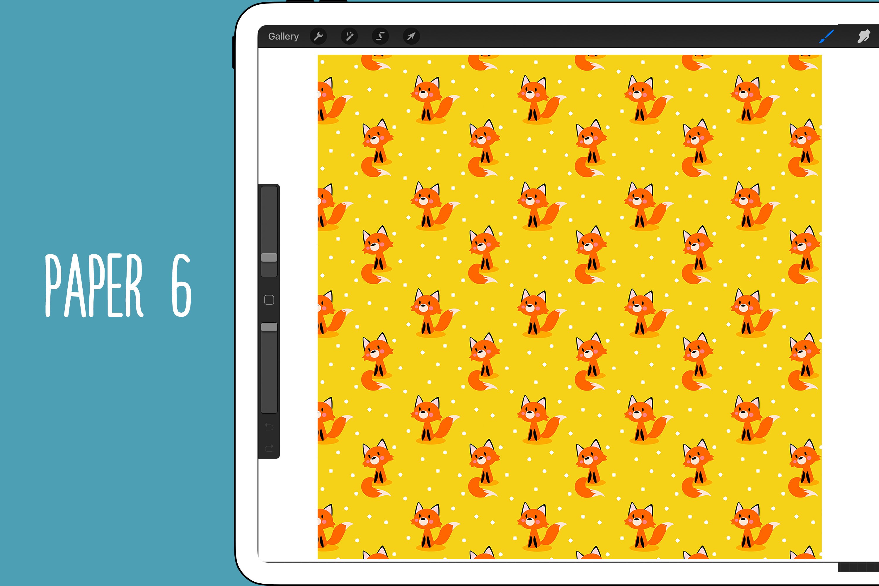 Digital Paper Printable Clipart Cute Fox Scrapbooking Digital Paper ...