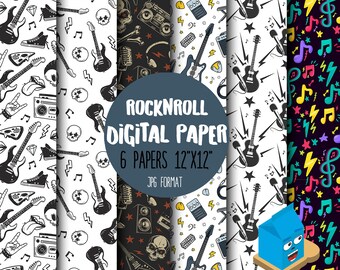 Rocks and Stones Digital Paper Rock and Stone (Instant Download) - Etsy