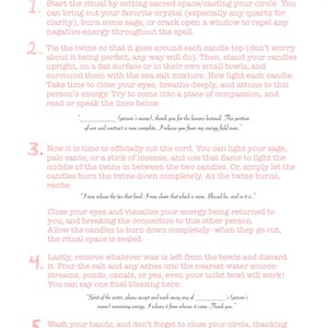 Personalized Cord Cutting Ritual Kit - Etsy