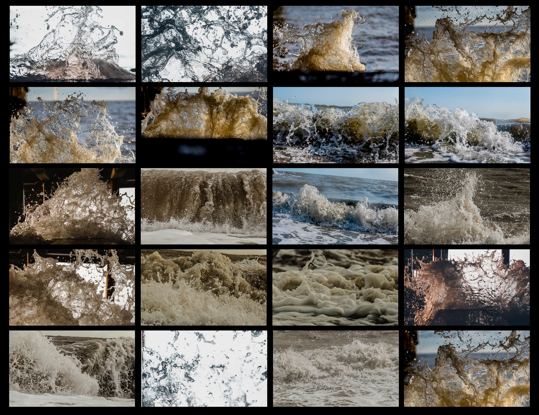 THE WAVE COLLECTION | Overlays for Photoshop | Textures or Assets for ...