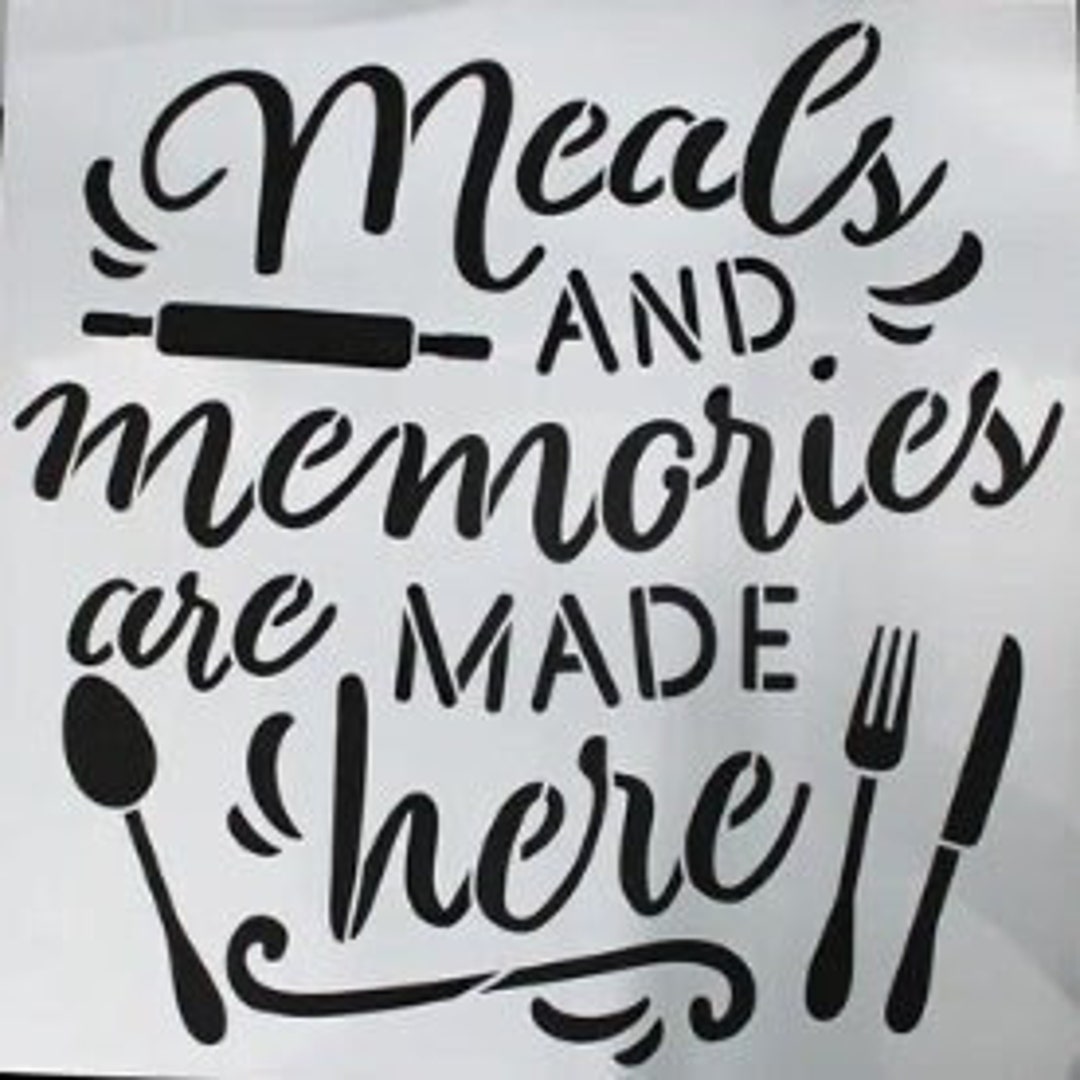 Large Stencil of Phrases for the Kitchen, Create Decoration for the ...