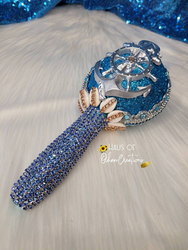 Yemaya Yemoja Ashaba Inspired Maraca With Anchor and Wheel - Etsy