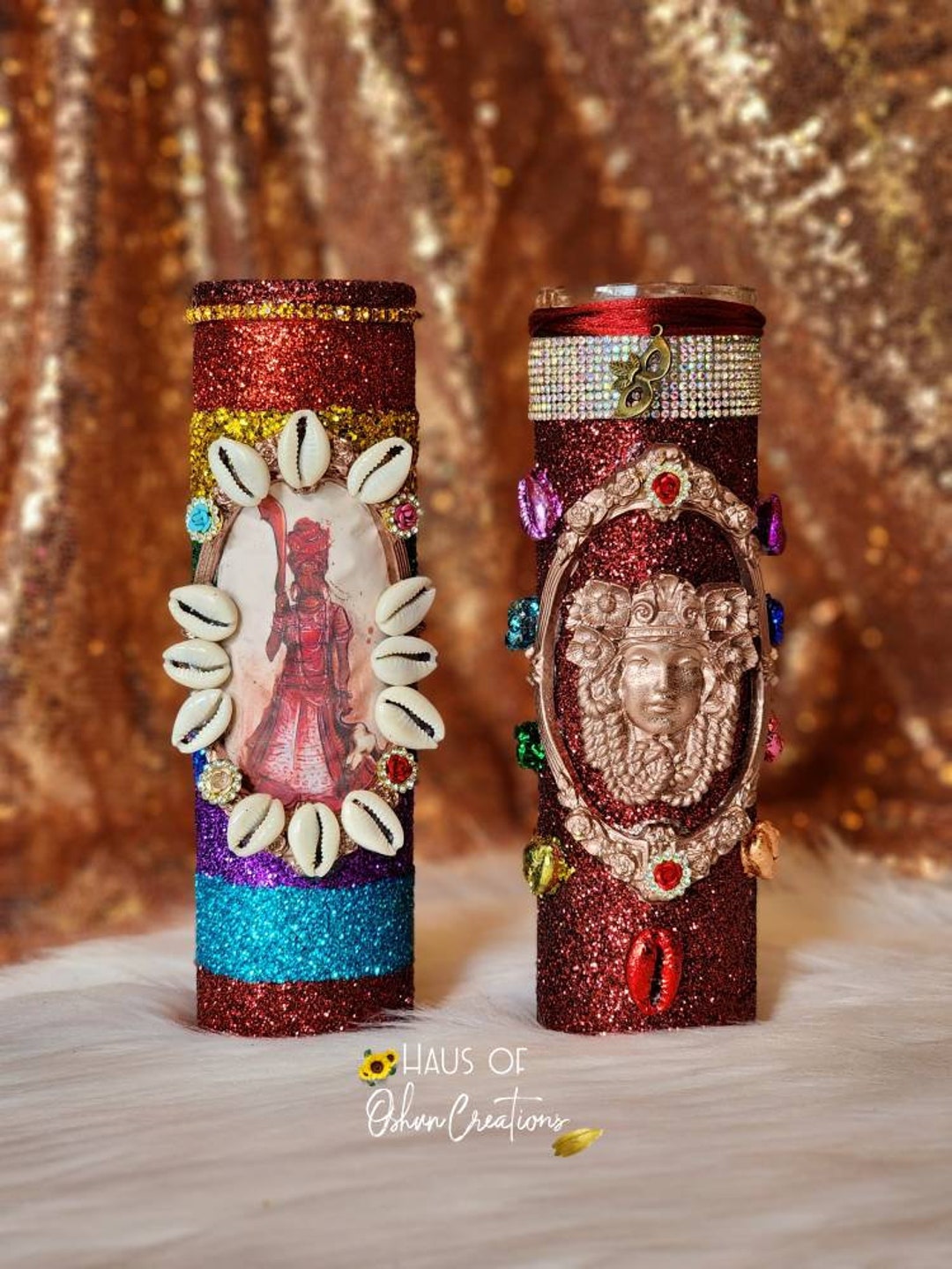 Oya Yansan Orisha Beautifully Set of 2 Detailed Charged - Etsy