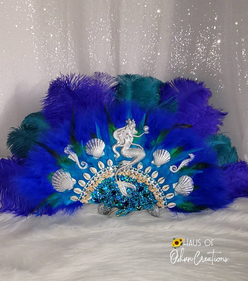 Yemaya Gorgeous Queen Goddess Mermaid Yemaya Yemoja Inspired Hand Fan ...