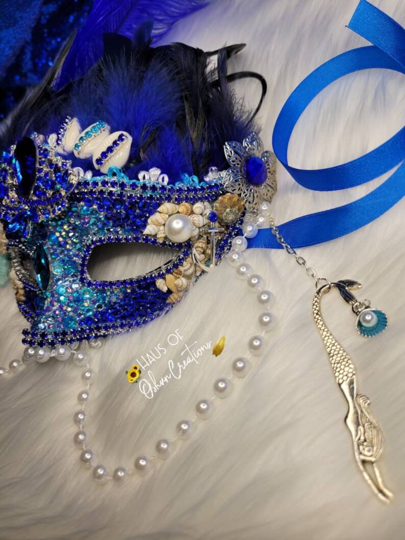 Yemaya or Olokun Inspired Mask With Goddess Yemaya Yemoja Orisha - Etsy