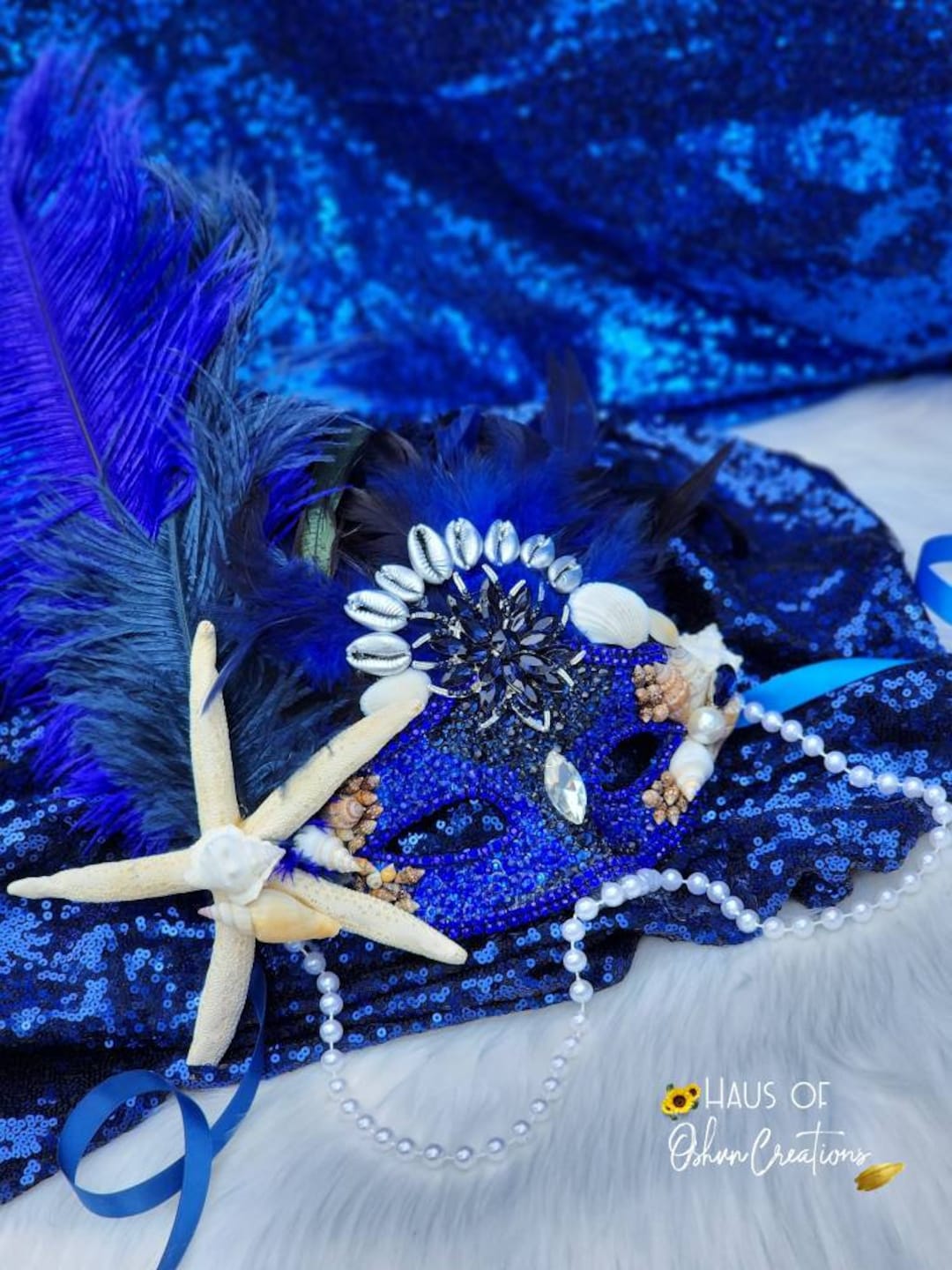 Olokun Yemaya Yemoja Orisha Orisa Inspired Mask - Etsy