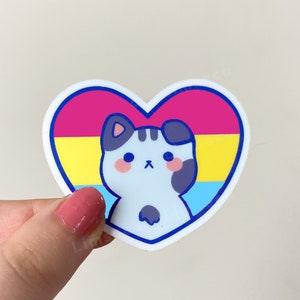 Pride Cats Glossy Vinyl Stickers Cute LGBT Sticker, Gay, Bisexual ...