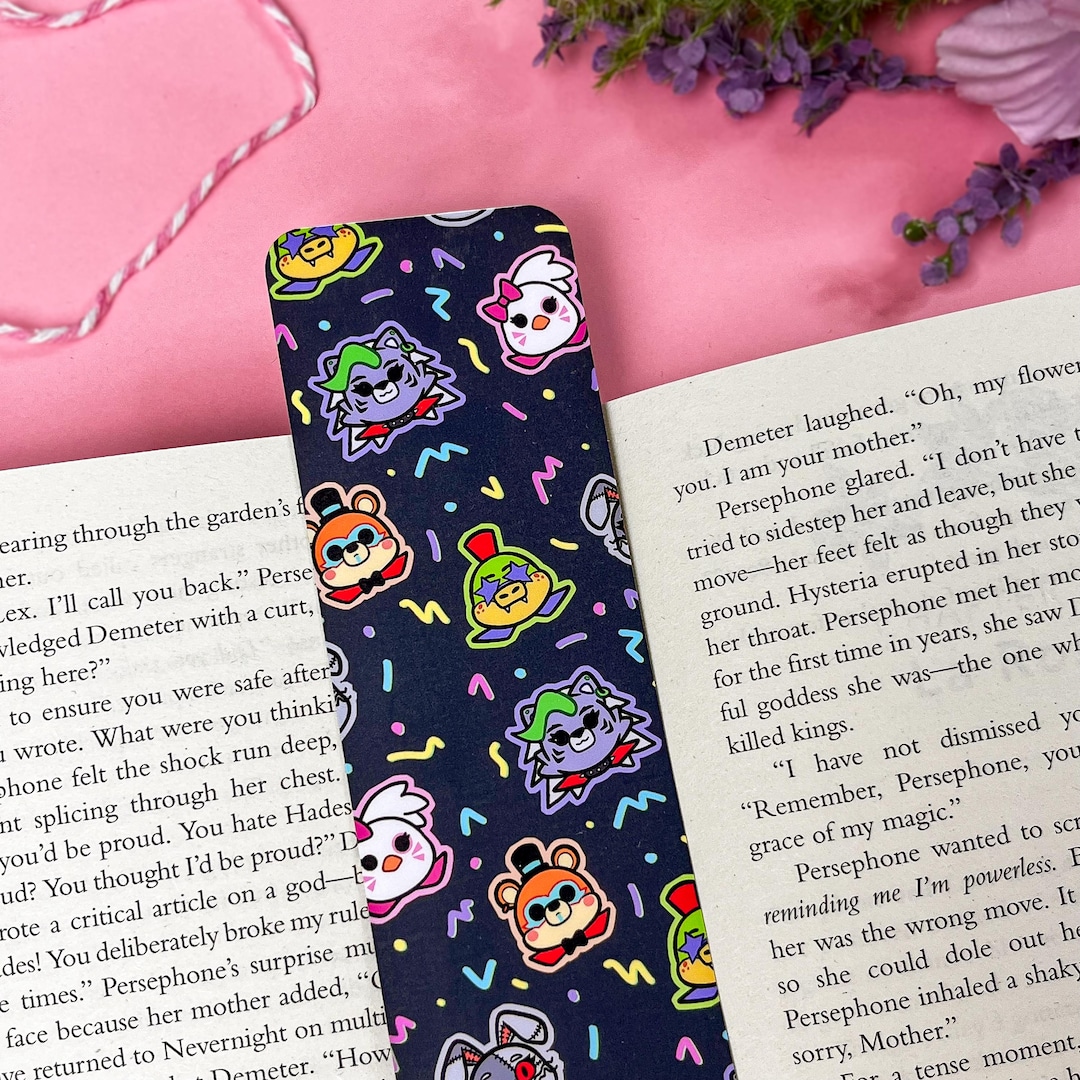 FNAF Mini Chibis Bookmark - Kawaii Aesthetic, Security Breach Art, Book ...