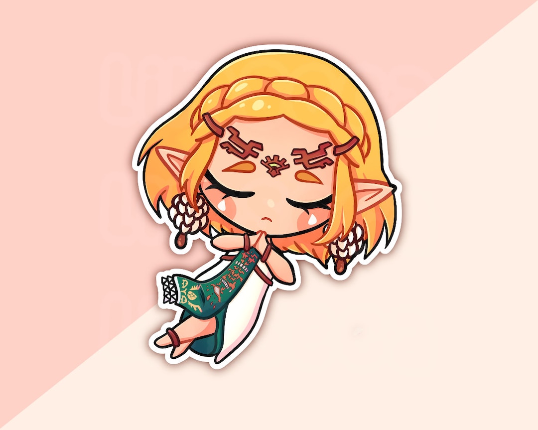 TOTK Zelda Glossy Vinyl Sticker || Cute Legend of Zelda Sticker, Die ...
