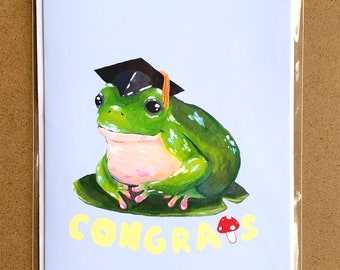 Congratulations Frog - Etsy