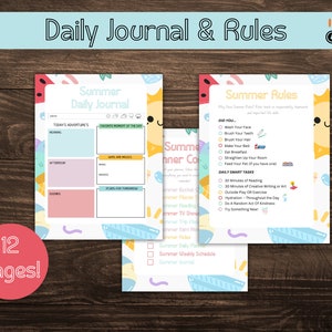 2024 SUMMER Kids Planner Bundle Calendars Checklists Trip Planner ...